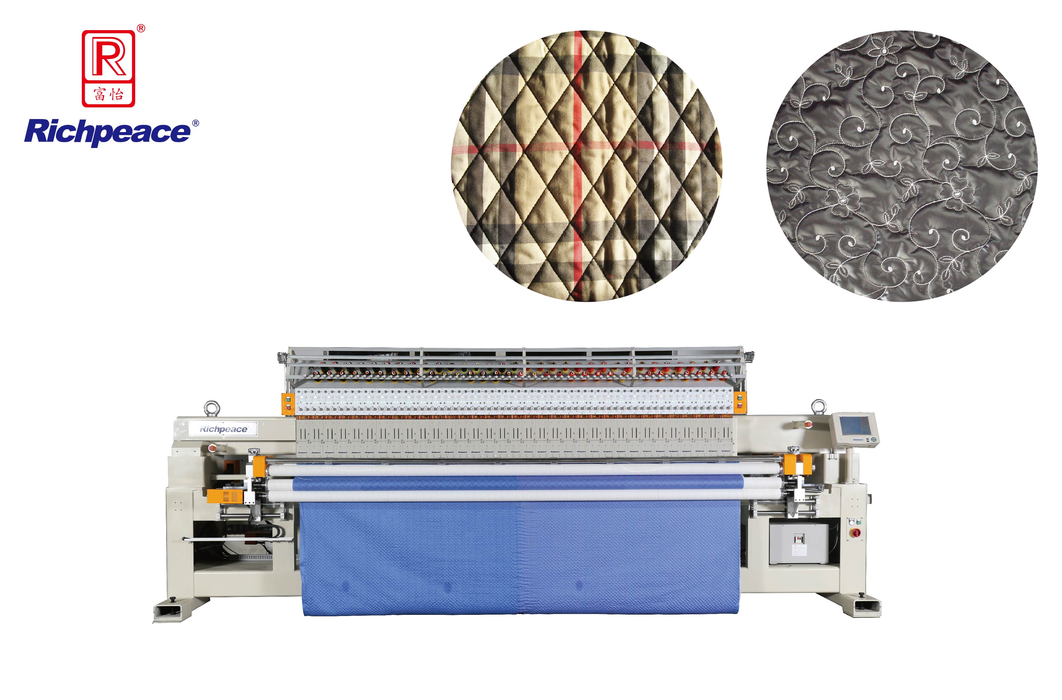 Richpeace Computerized Single-color Single Roll Quilting and Embroidery ...